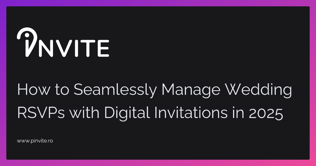 Seamlessly Manage Wedding RSVPs with Digital Invitations in 2025