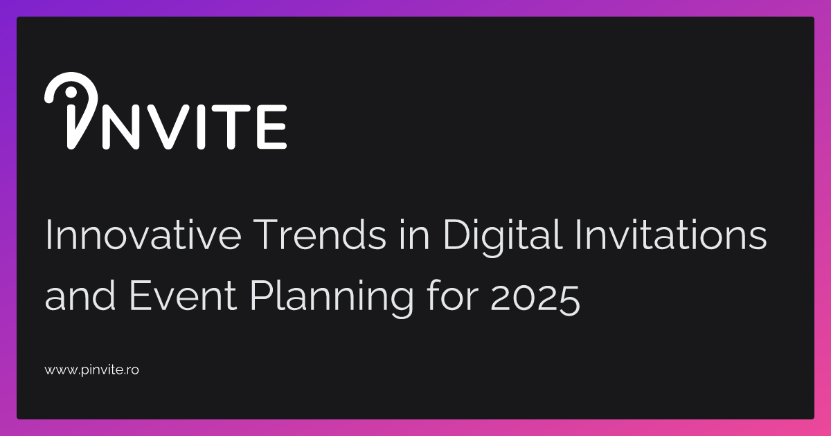 Innovative Trends in Digital Invitations and Event Planning for 2025