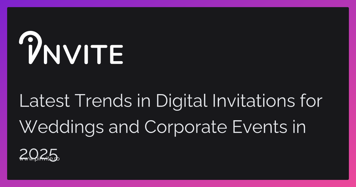 Explore 2025's Latest Trends in Digital Invitations for Weddings and ...