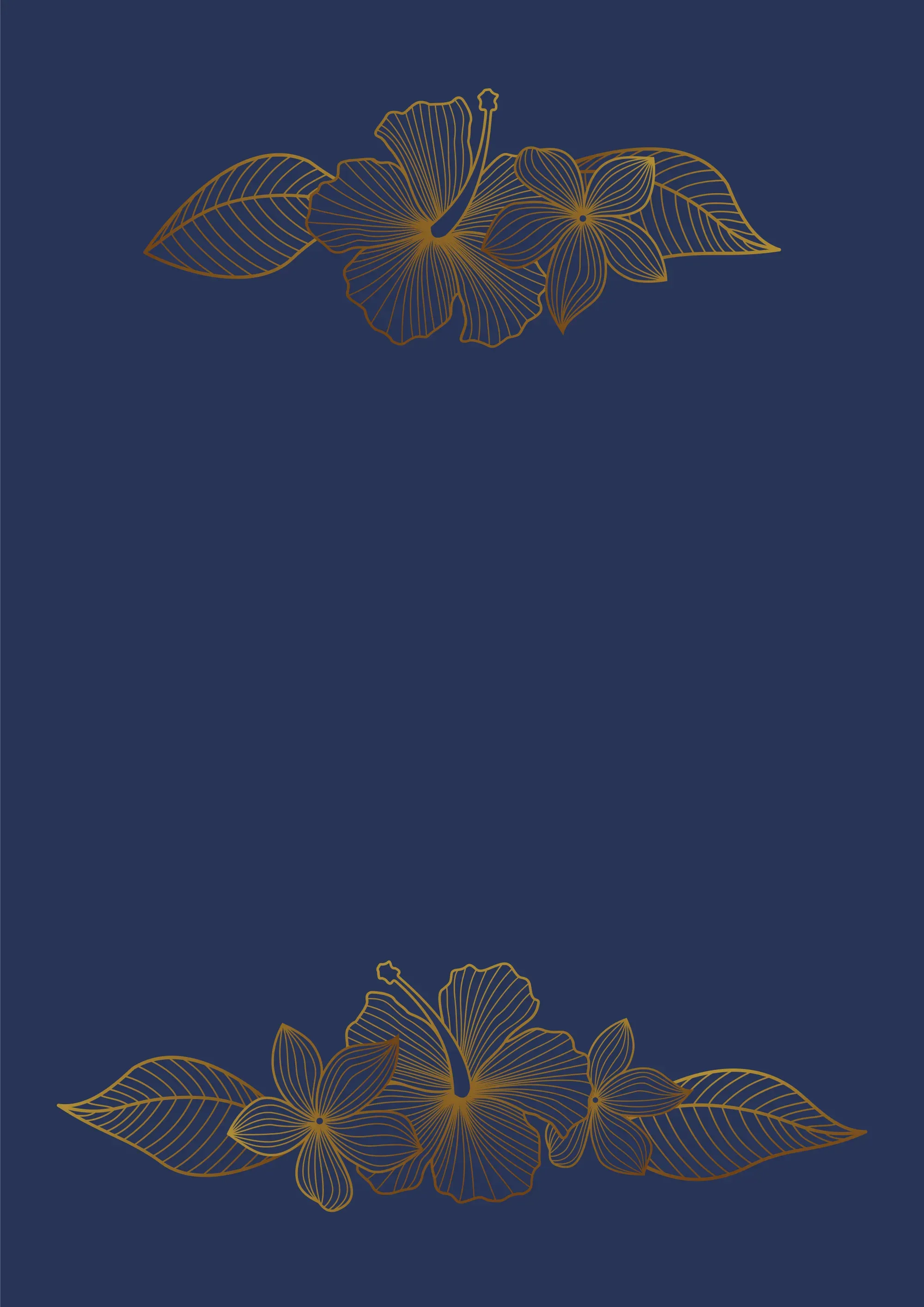 Golden Flower Invitation - Brightness | Pinvite